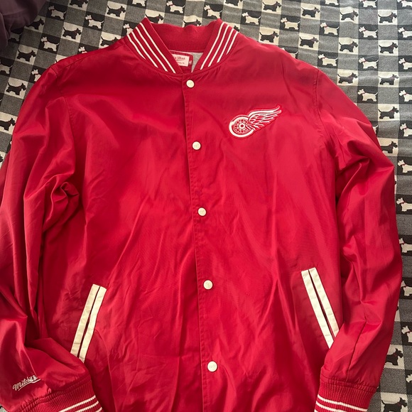Mitchell & Ness | Jackets & Coats | Mitchell Ness Red Varsity Jacket ...